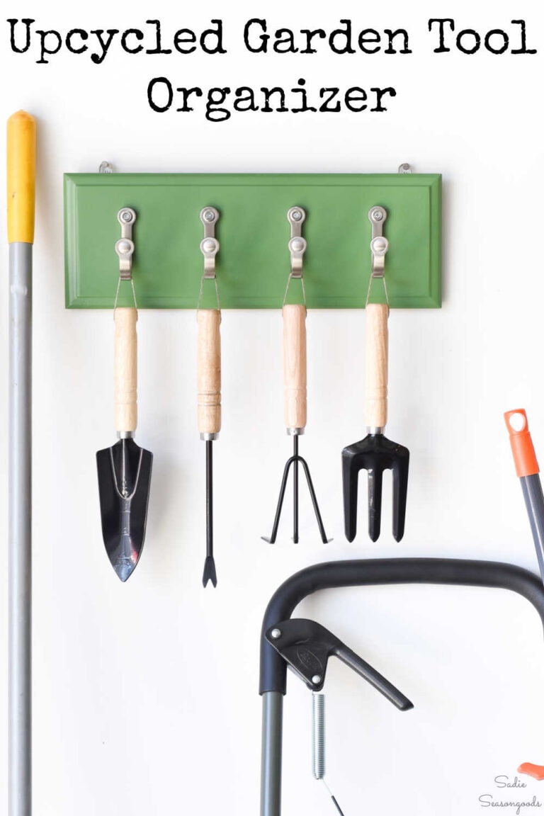 Simple But Effective Garden Tool Organizer for the Garage