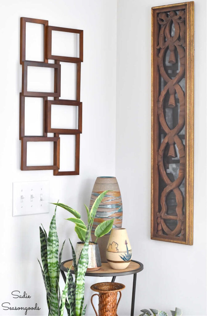 Mid-Century Modern Wall Decor from a Thrifted Picture Frame