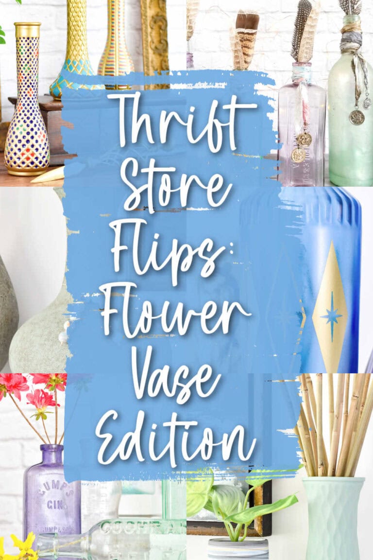 Thrift Store Makeovers and Upcycle Ideas for Glass Flower Vases
