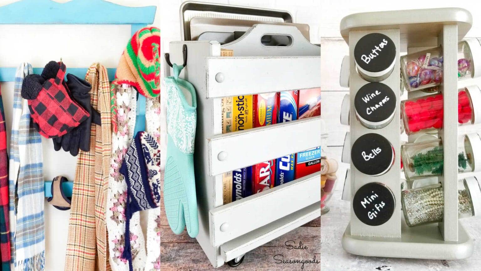 Upcycled Organizers and Storage Projects from Thrift Store Finds