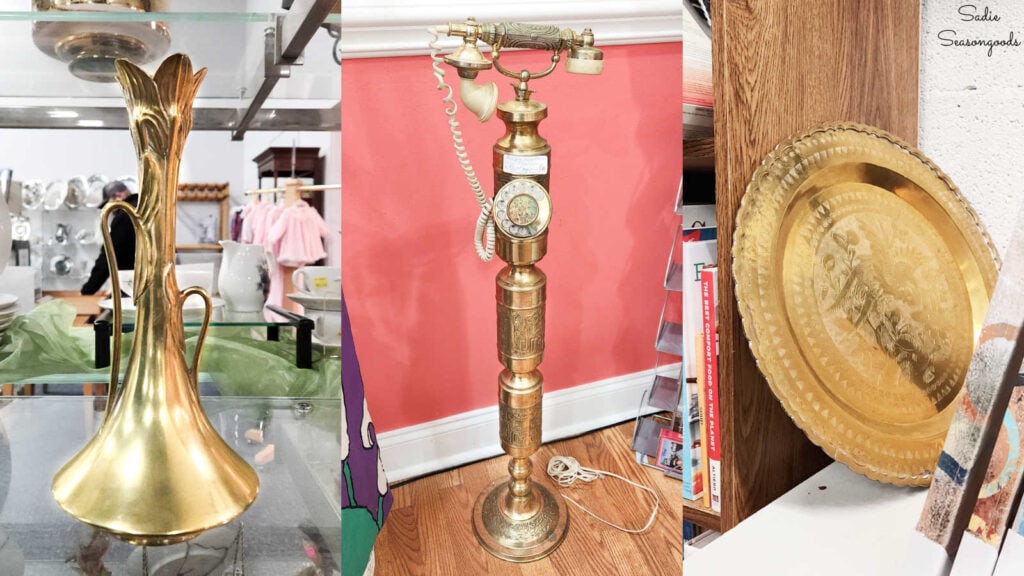 Upcycling and Decorating Ideas for All That Vintage Brass