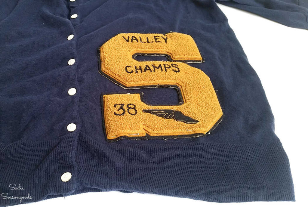 Letter in Any Sport You Want with an Upcycled Varsity Sweater