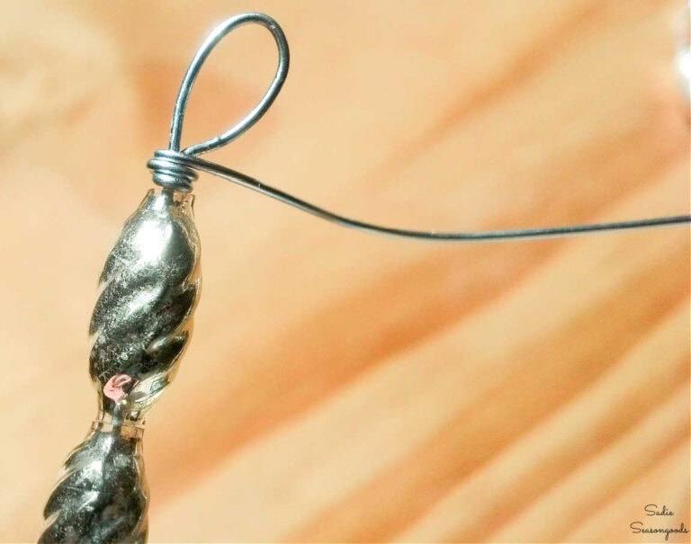 How to Make Icicle Ornaments with Vintage Glass Beads