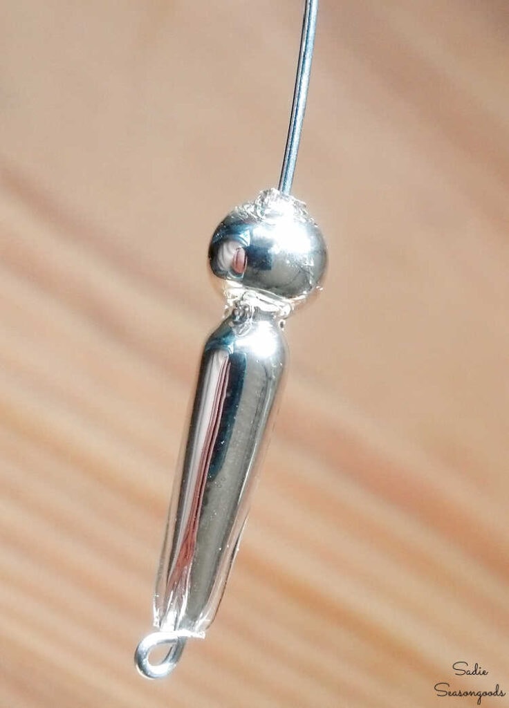 How to Make Icicle Ornaments with Vintage Glass Beads